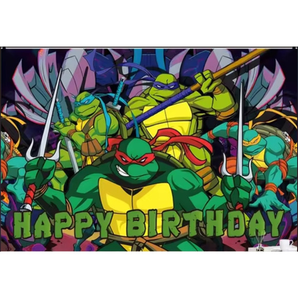 Unbranded | Party Supplies | Teenage Mutant Ninja Turtles Banner 6x4 ...